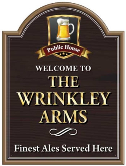 JAF Graphics. Traditional Pub sign with Shaped Top
