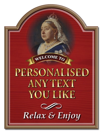 JAF Graphics. Personalised Queen Vic Pub Sign