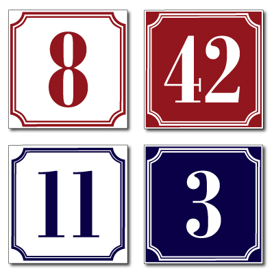 JAF Graphics. Traditional French Style House Sign