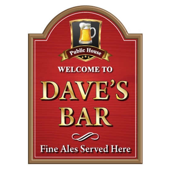 JAF Graphics. Traditional Pub sign with Shaped Top