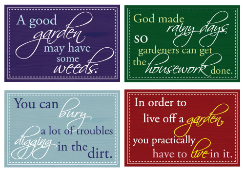 JAF Graphics. Wood Effect Garden Sign with Sayings