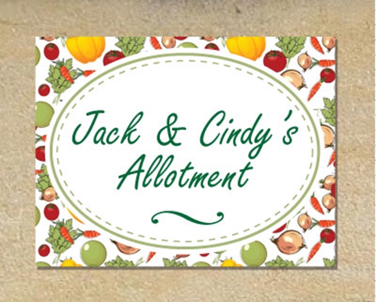 JAF Graphics. Vegetable Garden Sign