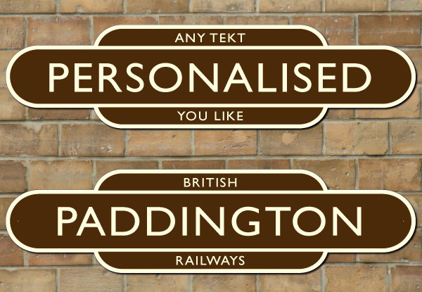 JAF Graphics. Classic Ivory Railway Station Totem Sign