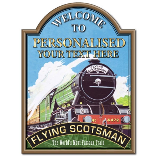 JAF Graphics. The Flying Scotsman Custom Pub Sign