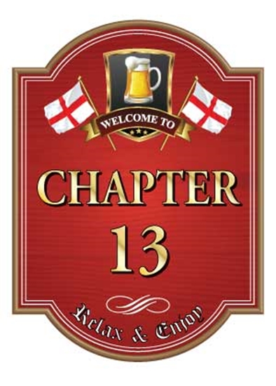 JAF Graphics. Home Bar Sign with English Saint George's Cross Flags