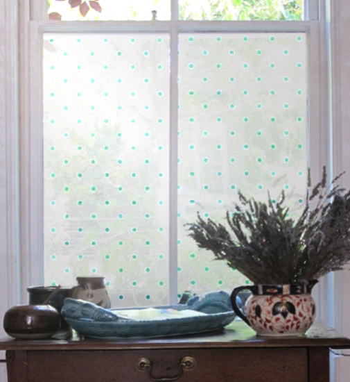JAF Graphics. Coloured Modern Polka Dot Window Film