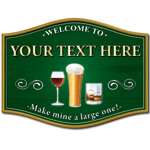 JAF Graphics. Make mine a large one! Home pub sign