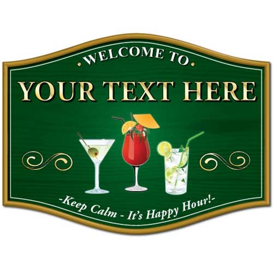 JAF Graphics. Personalised Cocktail Sign