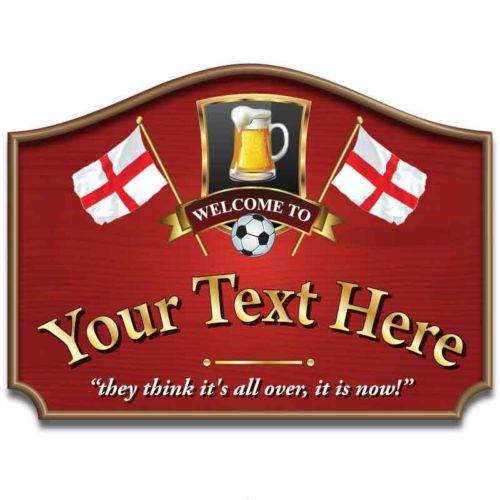 JAF Graphics. St Georges Flag England Football Sign