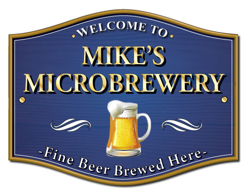 JAF Graphics. Personalised Home Brew pub sign