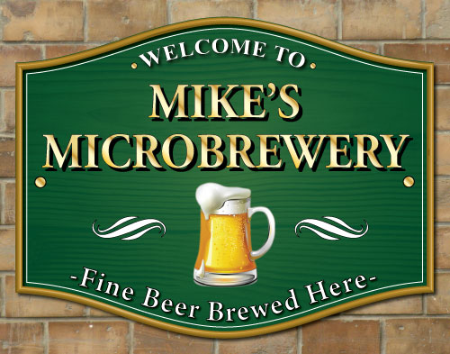 JAF Graphics. Personalised Home Brew pub sign