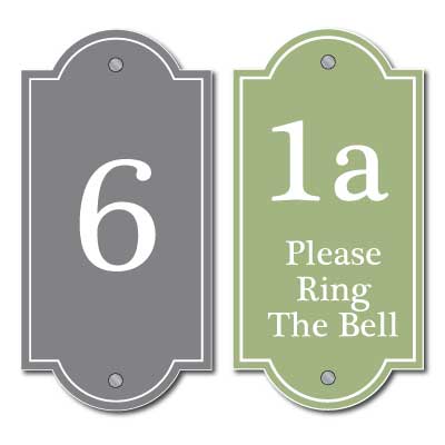 JAF Graphics. Personalised Classic Style House Plaque, Portrait sign