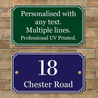 JAF Graphics. Classic Vintage Scalloped Corner Sign