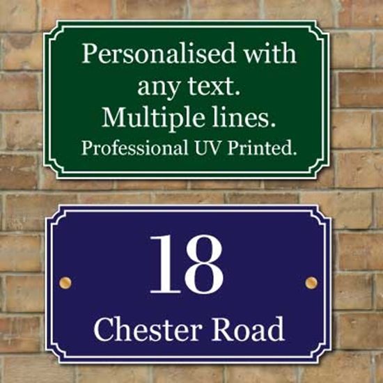 JAF Graphics. Classic Vintage Scalloped Corner Sign