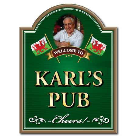 JAF Graphics. Personalised Photo Pub Sign