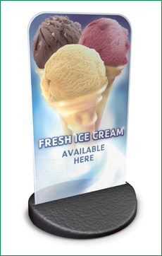 JAF Graphics. Double Sided Eco Flex Pavement Sign