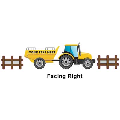 JAF Graphics. Personalised Tractor & Trailer Wall Sticker