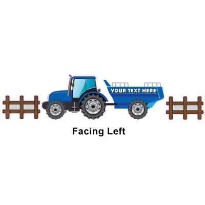 JAF Graphics. Personalised Tractor & Trailer Wall Sticker