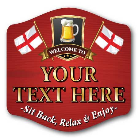 JAF Graphics. Set of 4 Personalised Beer Mats with Choice of Flags