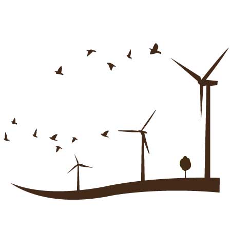 JAF Graphics. Wind Turbine Wall Sticker, Windmill Wall Sticker, Large ...
