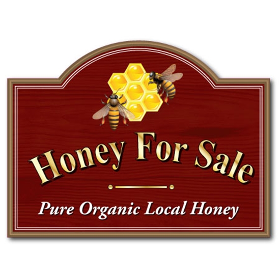 JAF Graphics. Personalised Honey For Sale Sign