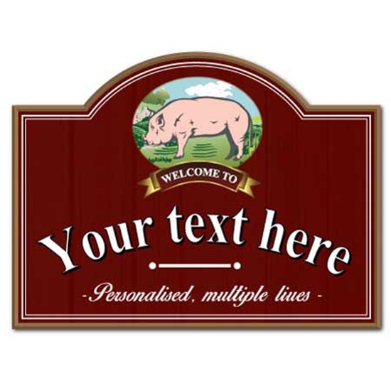 JAF Graphics. Farm Animal Pub Sign