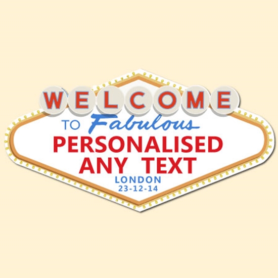 JAF Graphics. Personalised Las Vegas Sign