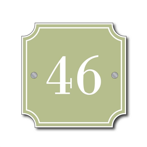 JAF Graphics. Square House sign with Scalloped Corners