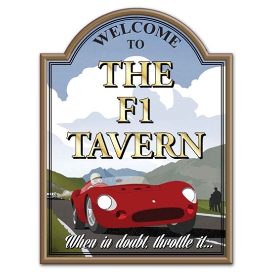 JAF Graphics. Personalised Vintage Racing Car Custom Sign