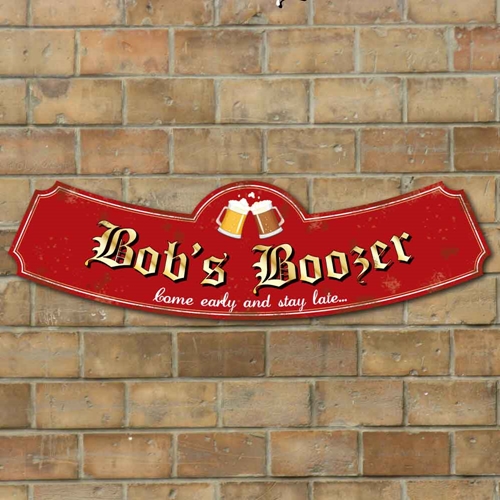 JAF Graphics. Old Rusty Bar Sign with pint of beer logo