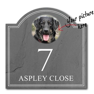 JAF Graphics. Dog House Number Signs