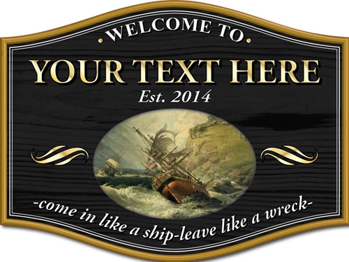 JAF Graphics. The Ship Wreck Inn Sign