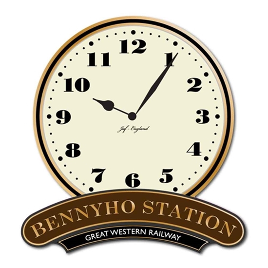 JAF Graphics. Personalised Railway Station Clock