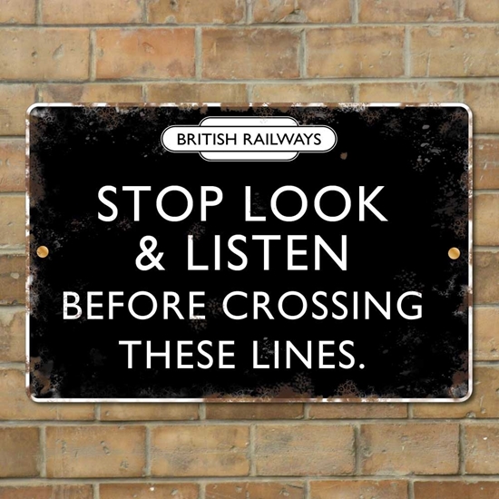 JAF Graphics. Rusty Effect British Railway Sign