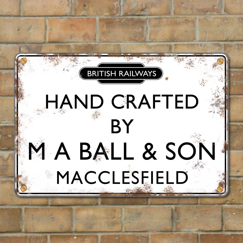 JAF Graphics. Rusty Effect British Railway Sign