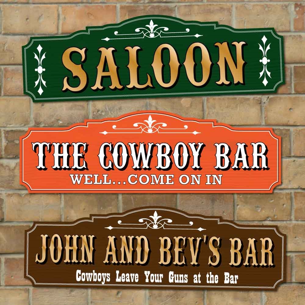 JAF Graphics. Cowboy Saloon Sign