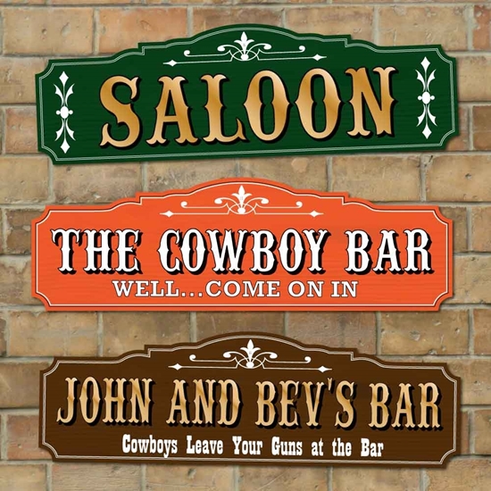 JAF Graphics. Cowboy Saloon Sign