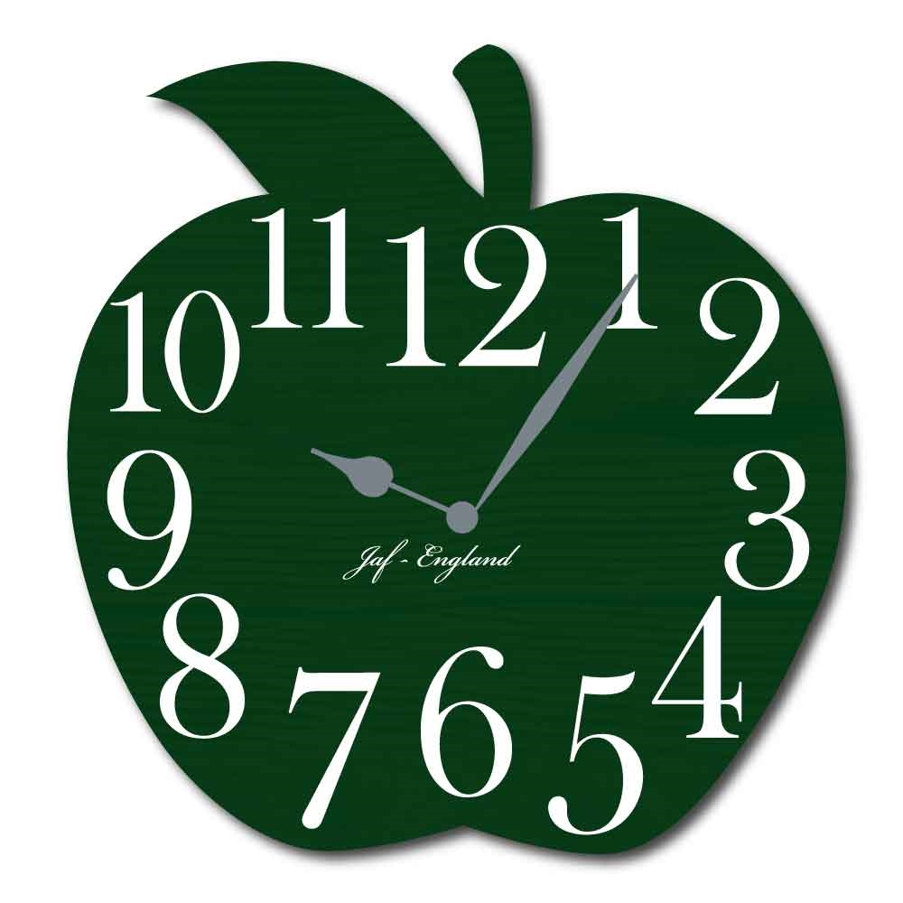 JAF Graphics. Cute Apple Shaped Clock