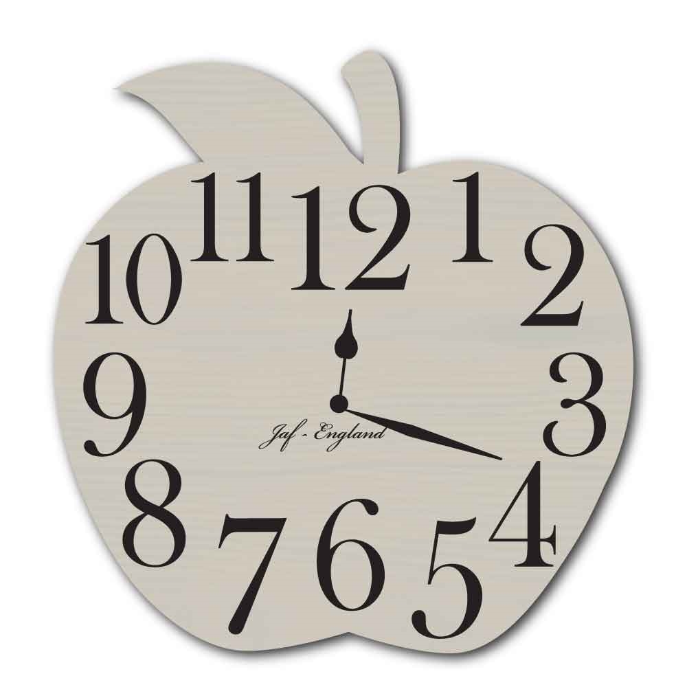 JAF Graphics. Cute Apple Shaped Clock