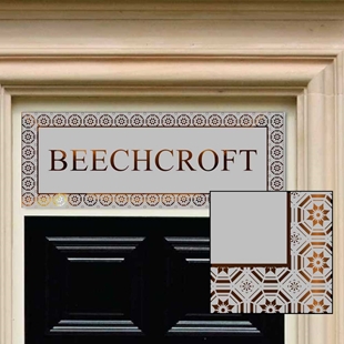 JAF Graphics. Etched effect Pub Window Sign Panel