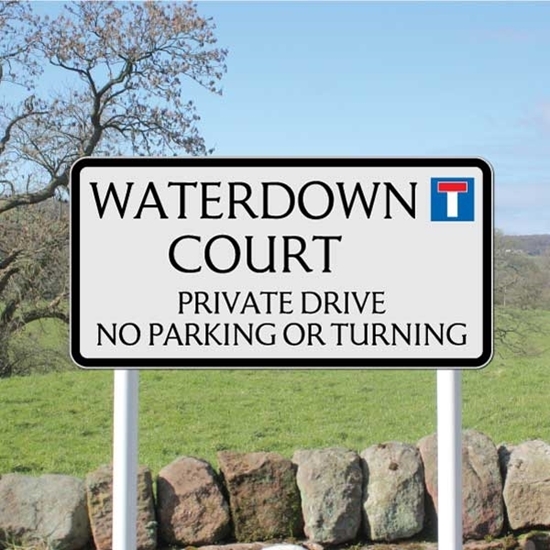 JAF Graphics. Road / Street Sign on Posts