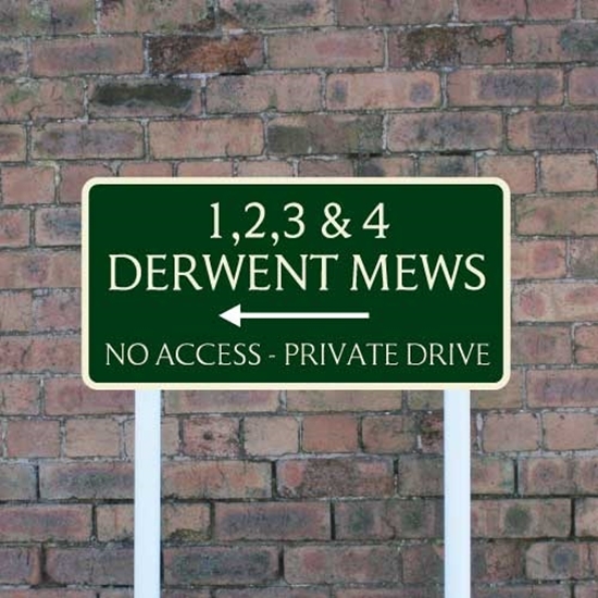 JAF Graphics. Road / Street Sign on Posts