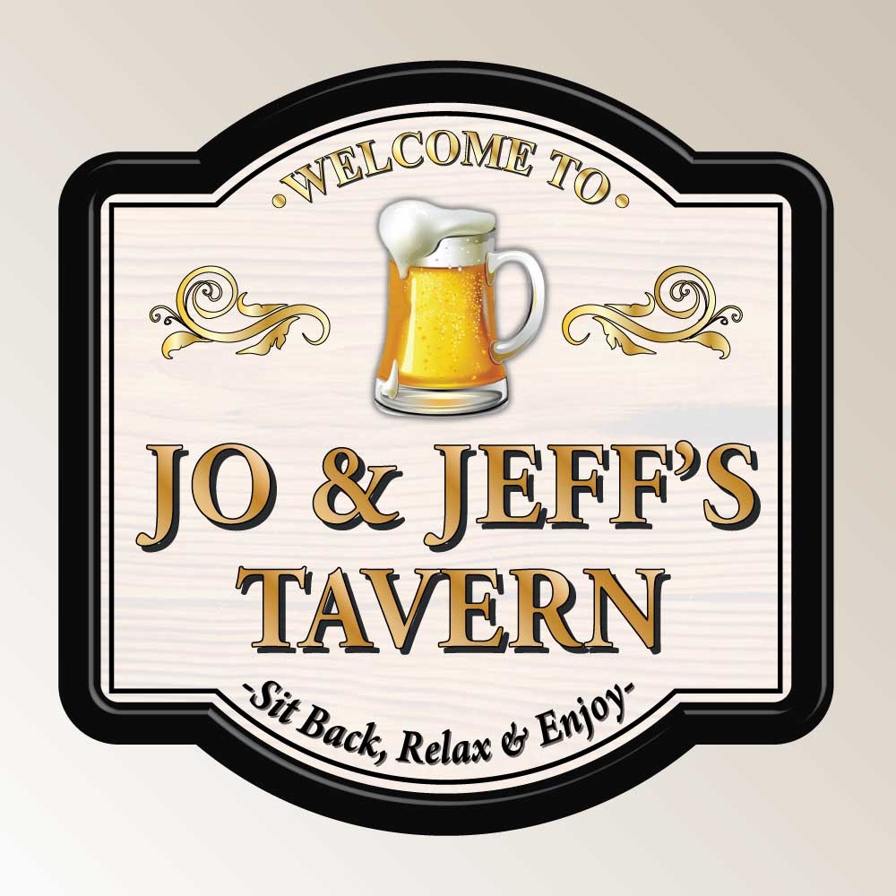 JAF Graphics. Illuminated LED Pub Sign with pint logo