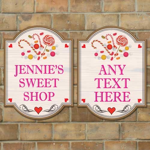 JAF Graphics. Old Fashioned Sweet Shop Sign