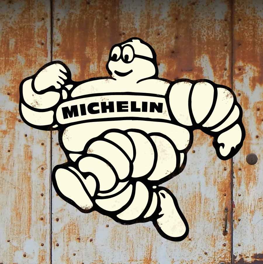 JAF Graphics. Michelin Man Sign, Vintage Garage Sign