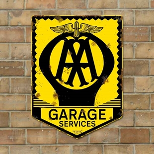JAF Graphics. Replica Old AA Distance Village Sign