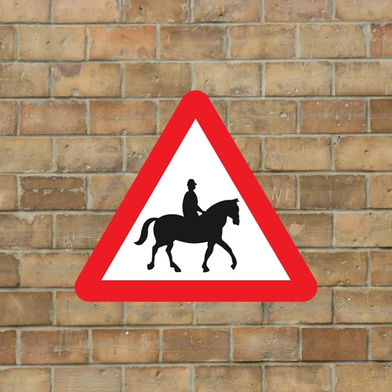 JAF Graphics. Horse Triangle Warning Sign