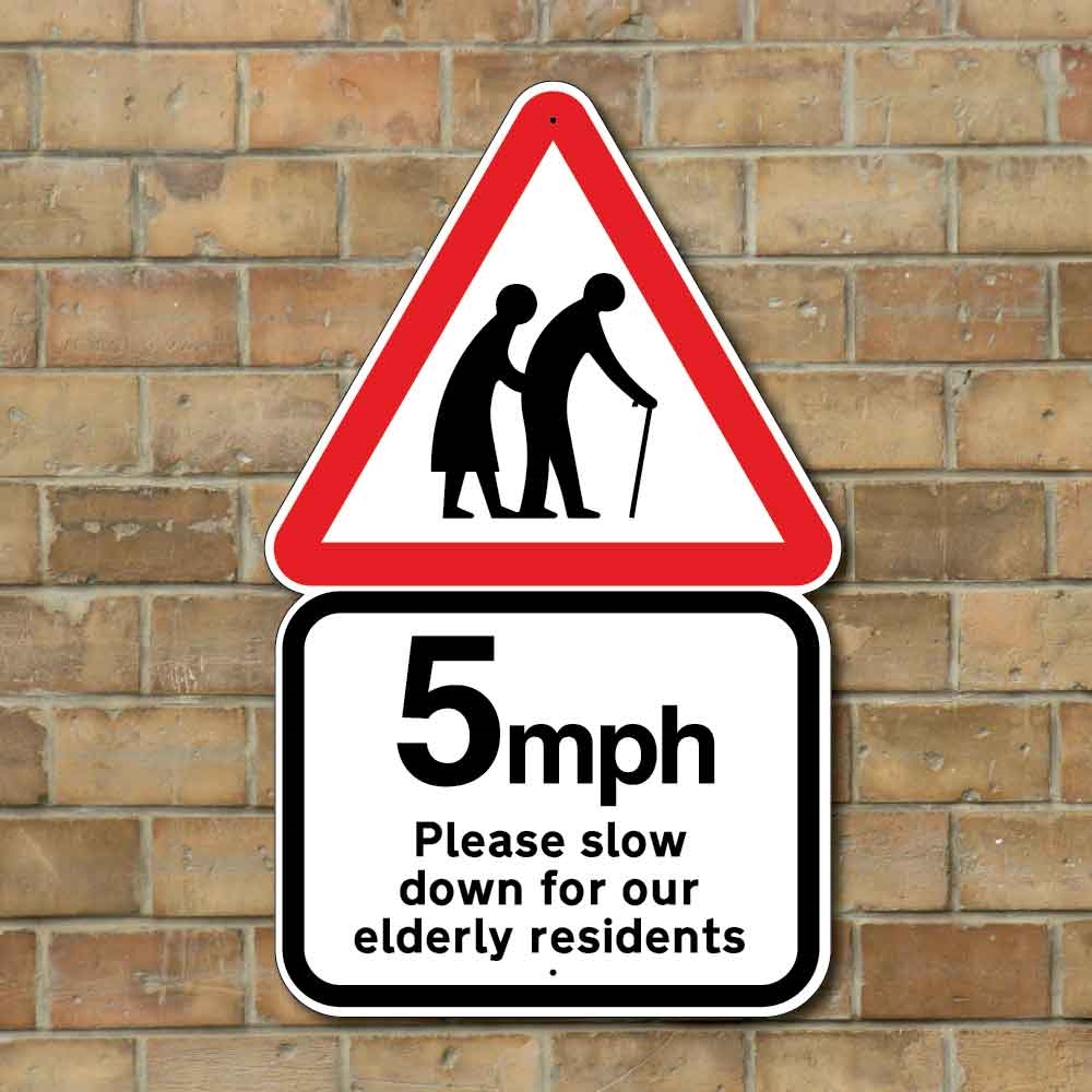 JAF Graphics. Personalised Elderly People Sign