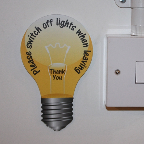 JAF Graphics. LIGHT BULB SIGN