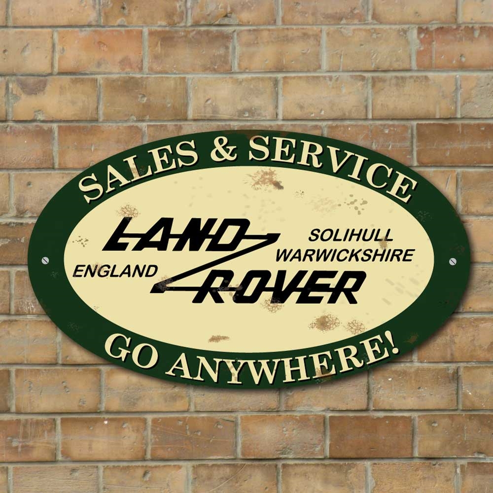 JAF Graphics. Vintage Land Rover Garage Sign